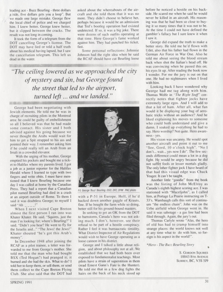 George Frederick Beurling - Canada's Aviation Hall of Fame