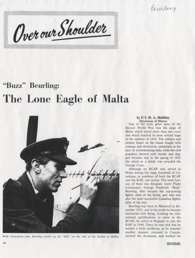 George Frederick Beurling - Canada's Aviation Hall of Fame